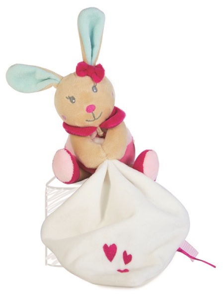 Babynat - Doudou pantin perle le lapin rose -17 cm, Livraison Gratuite ...