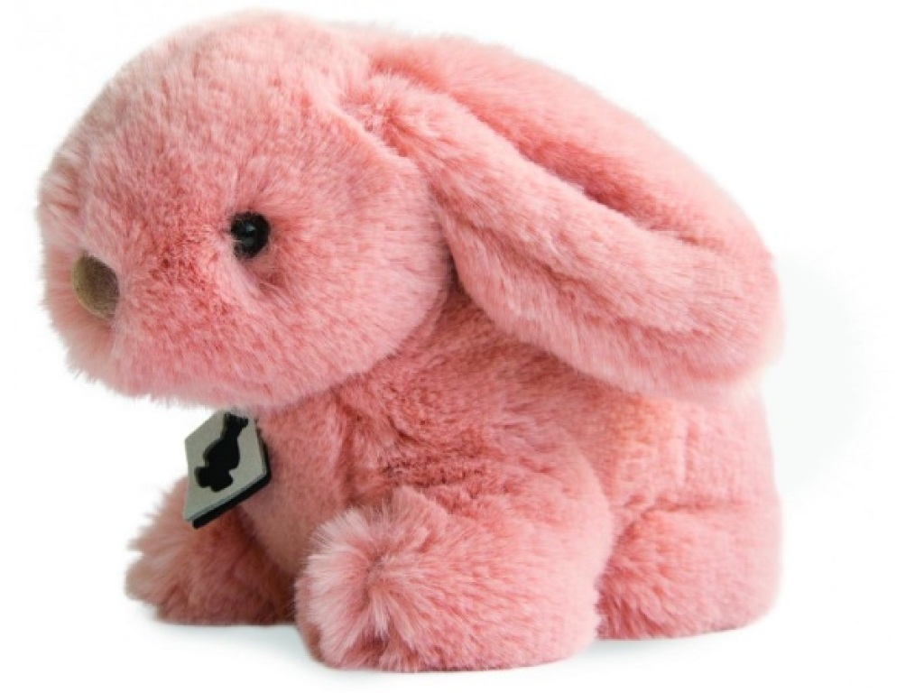 Histoire D Ours - Peluche lapin rose blush 22 cm