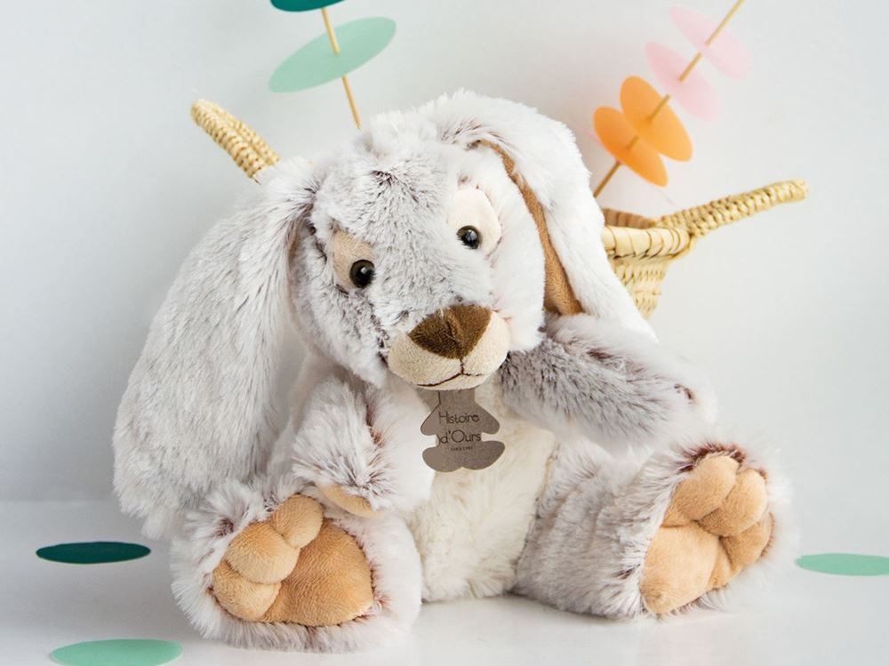 Histoire D Ours - Peluche lapin eliott 40 cm, Livraison Gratuite 24/48h